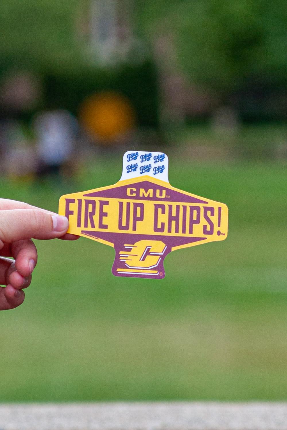 CMU Fire Up Chips! Flying C Maroon & Gold StickerbrsmallBLUE 84/small ...