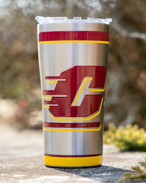 Big Flying C Central Michigan Stainless Steel Tumbler | The CMU Bookstore